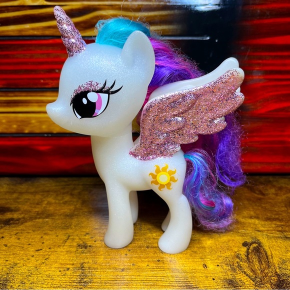 Toys | My Little Pony Princess Celestia Brushable Rainbow Sun Unicorn ...